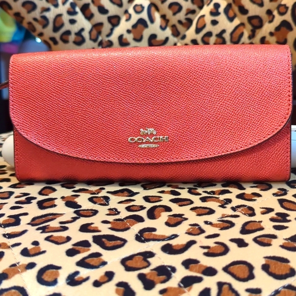 Coach | Bags | Coach Long Wallet New Without Tags Crossgrain Leather ...